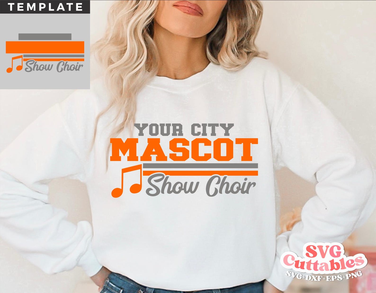 Show Choir Svg Cut File Choir Template 0029 Svg Eps Dxf Png Marching ...