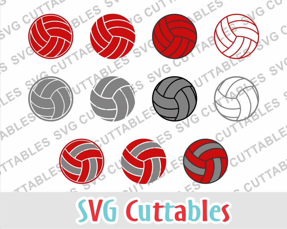 Volleyball svg Volleyball dxf Volleyball cut file | Etsy