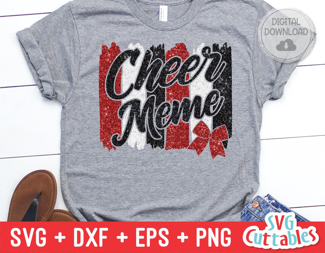 Cheer Meme Svg - Cheer Grandma Cut File - Cheer Bow Svg - Dxf - Eps ...
