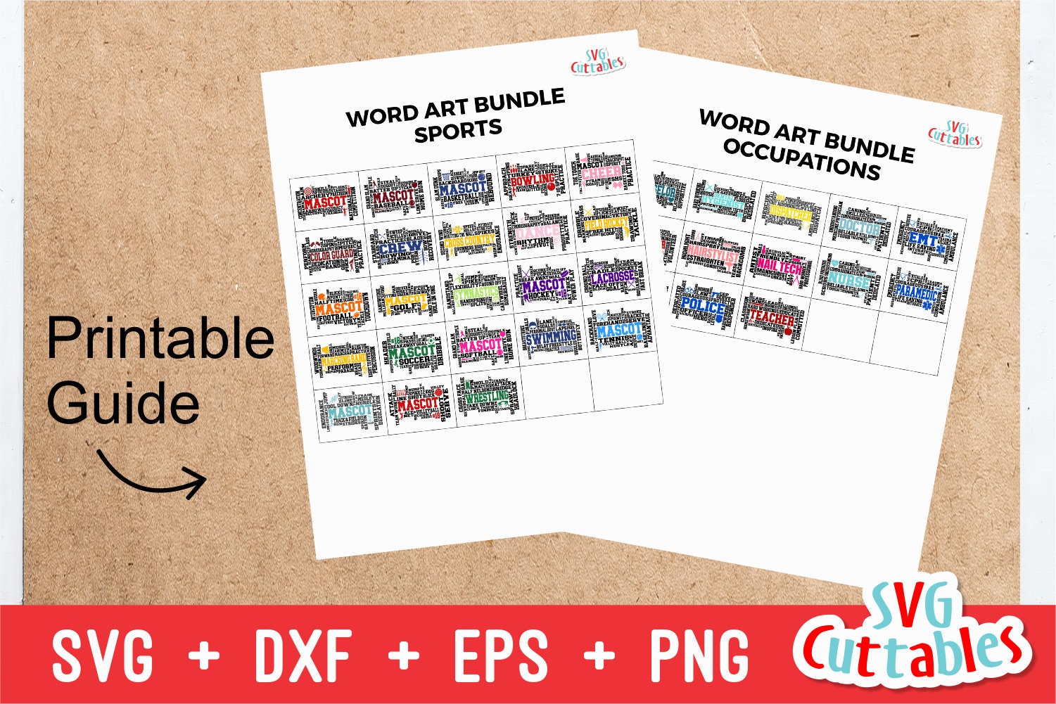 Word Art Bundle Svg SVG Bundle Sports Bundle Subway Art - Etsy