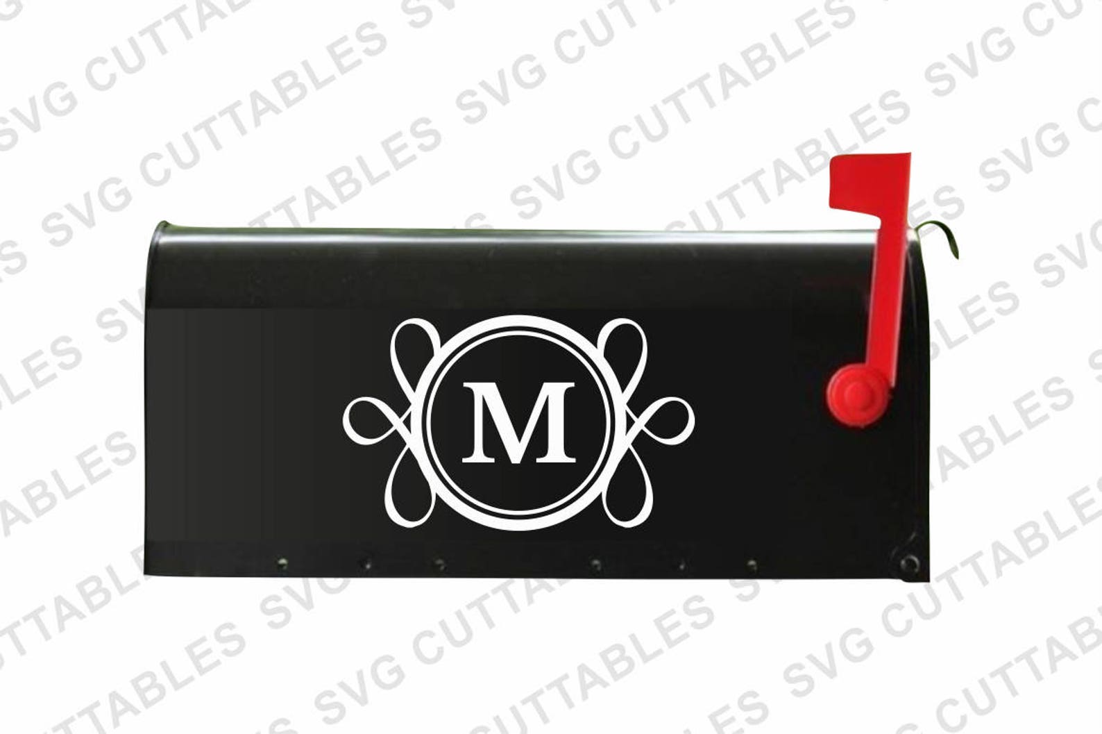 Mailbox Svg, Mailbox Monogram Frame SVG, Mailbox Dxf, Eps, Monogram ...