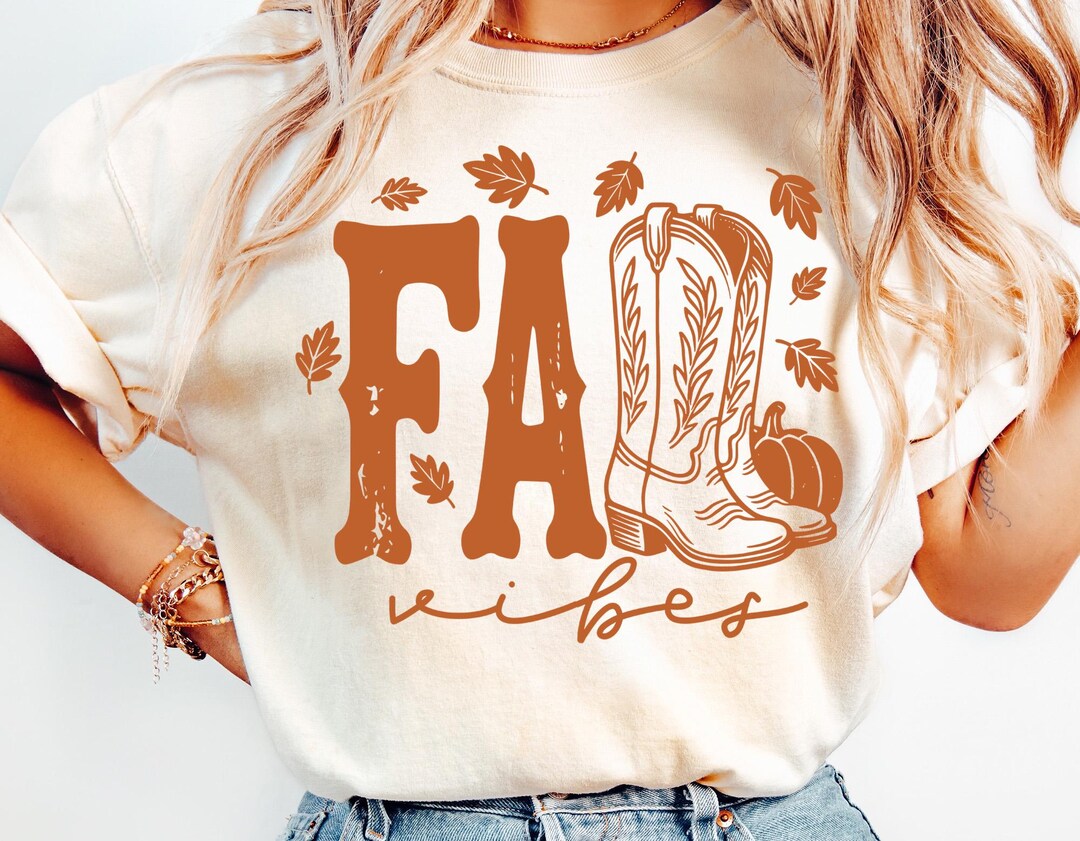 Fall Vibes Svg - Western Fall SVG - Fall Svg - Fall Shirt Design - Cut ...