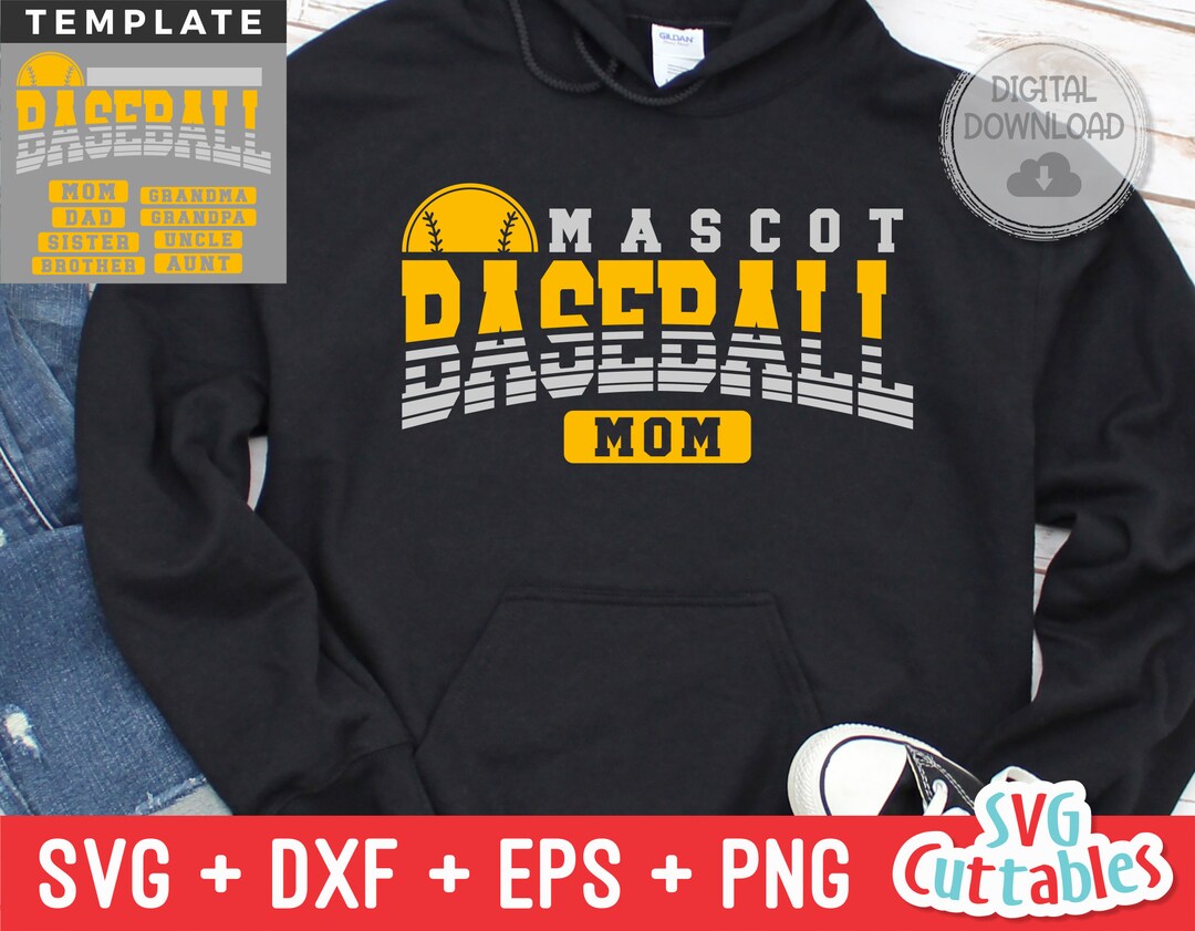 Baseball Svg - Baseball Template 0045- Svg - Eps - Dxf - Png ...