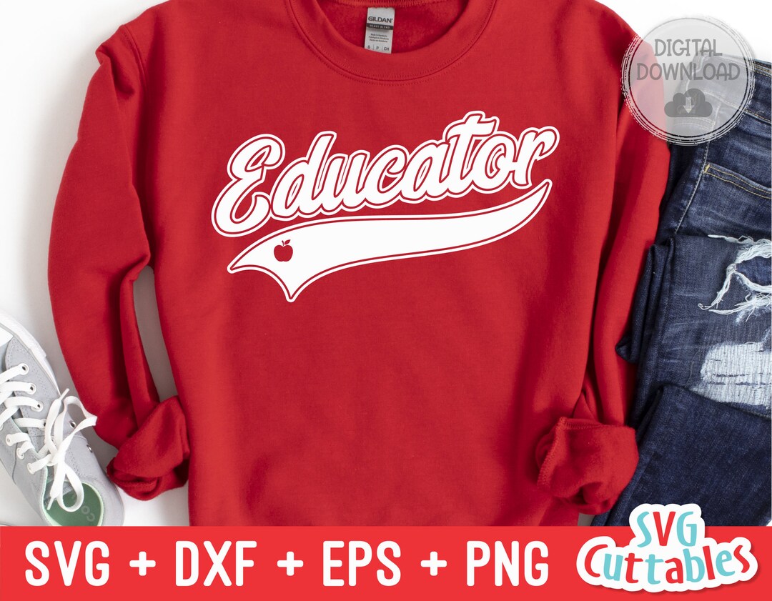 Educator Svg - Teacher Svg - Occupation - Swoosh - Svg - Dxf - Eps ...
