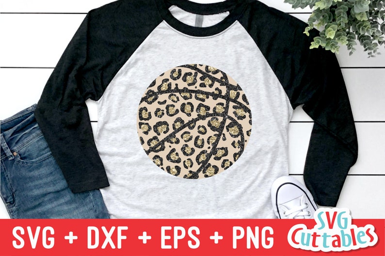 Leopard Print Basketball Svg - Basketball Cut File - Svg - Dxf - Eps ...