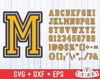 Outlined Sport Alphabet Svg, Two Color Sport, EPS, DXF, Vector Font ...