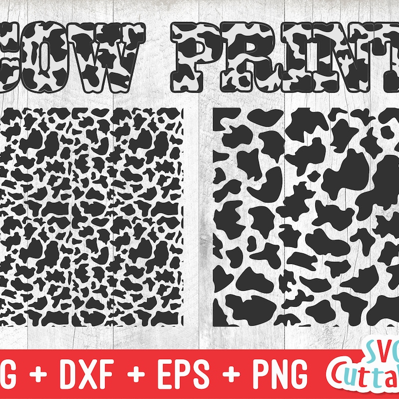 Cow Print Svg - Etsy