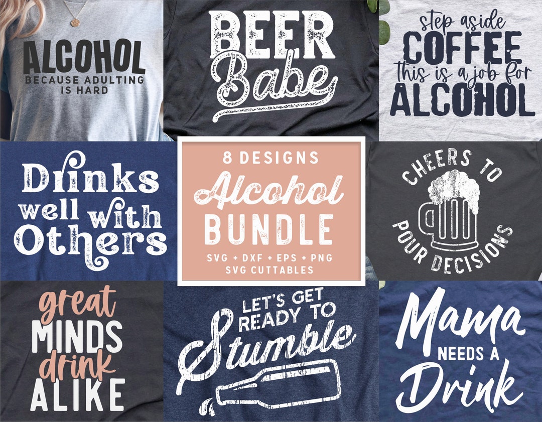 Drinking Bundle Svg - Drinking Cut File - Funny Svg - Svg - Dxf - Eps ...