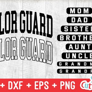 Color Guard Svg - Color Guard Family - Svg - Dxf - Eps - Png - Cut File ...
