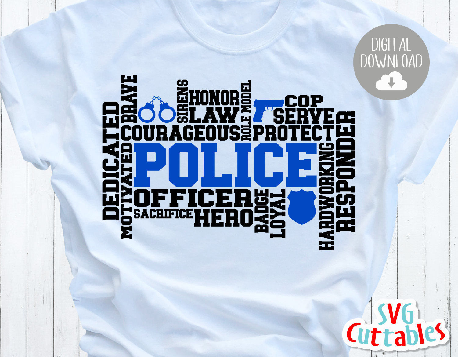 Police Svg Police Word Art Cut File Svg Eps Dxf - Etsy