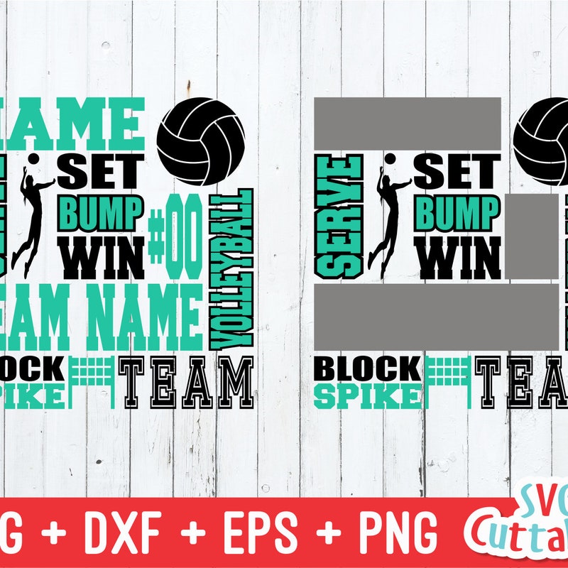 Volleyball Svg - Etsy