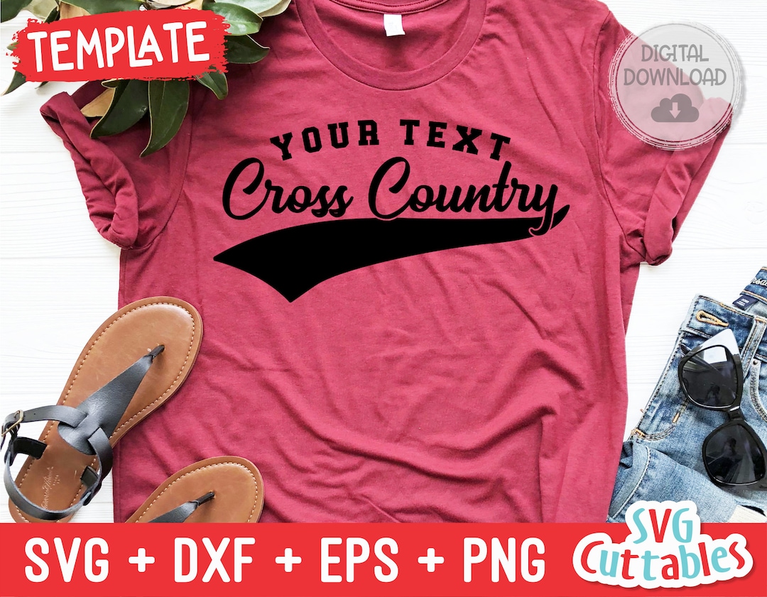 Cross Country Svg - Cross Country Cut File - Cross Country Template ...