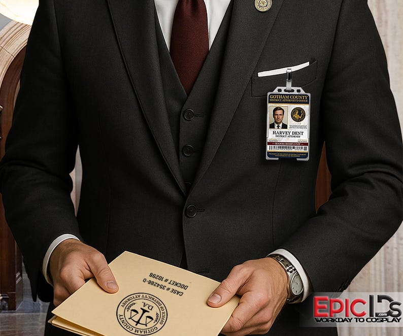 Harvey Dent District Attorney ID Badge – Gotham Cosplay Prop - Etsy