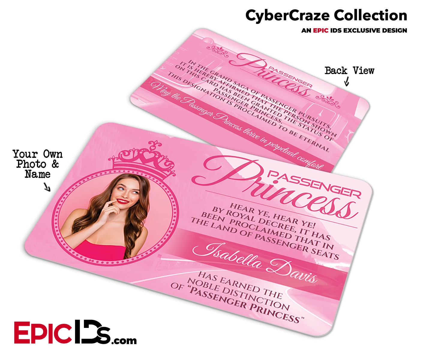 Passenger Princess ID Card [photo Personalized] - Etsy
