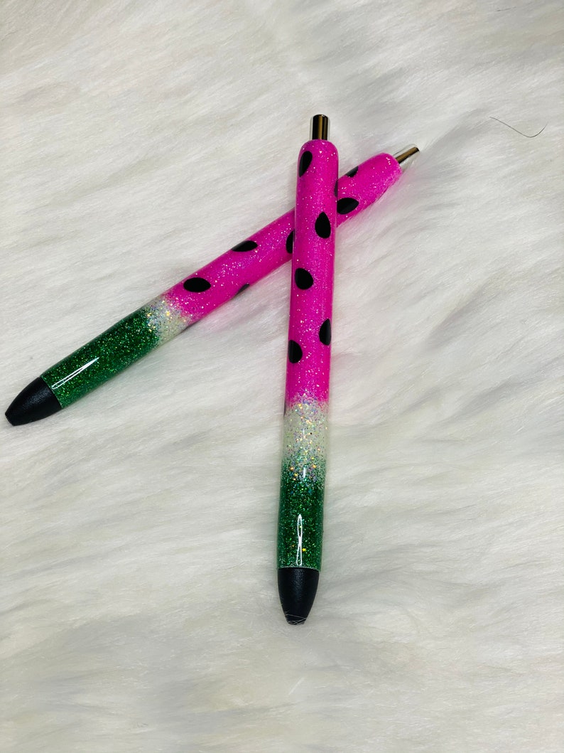 Watermelon Glitter Pen - Etsy