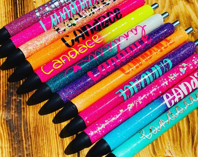 Custom Glitter Pen - Etsy