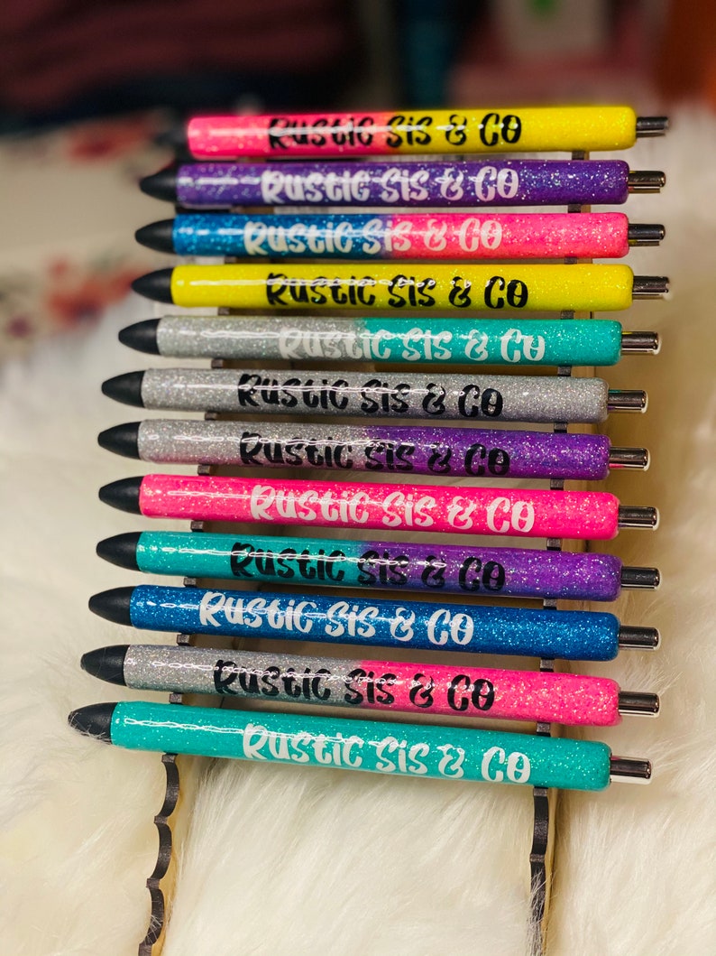 Custom Glitter Pen - Etsy