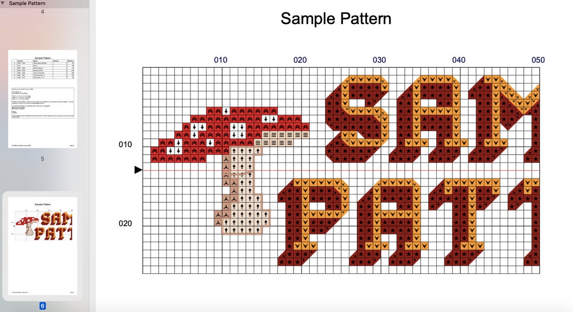 DIY Mama Ooh Mother's Day Cross Stitch PATTERN. Counted Cross Stitch ...