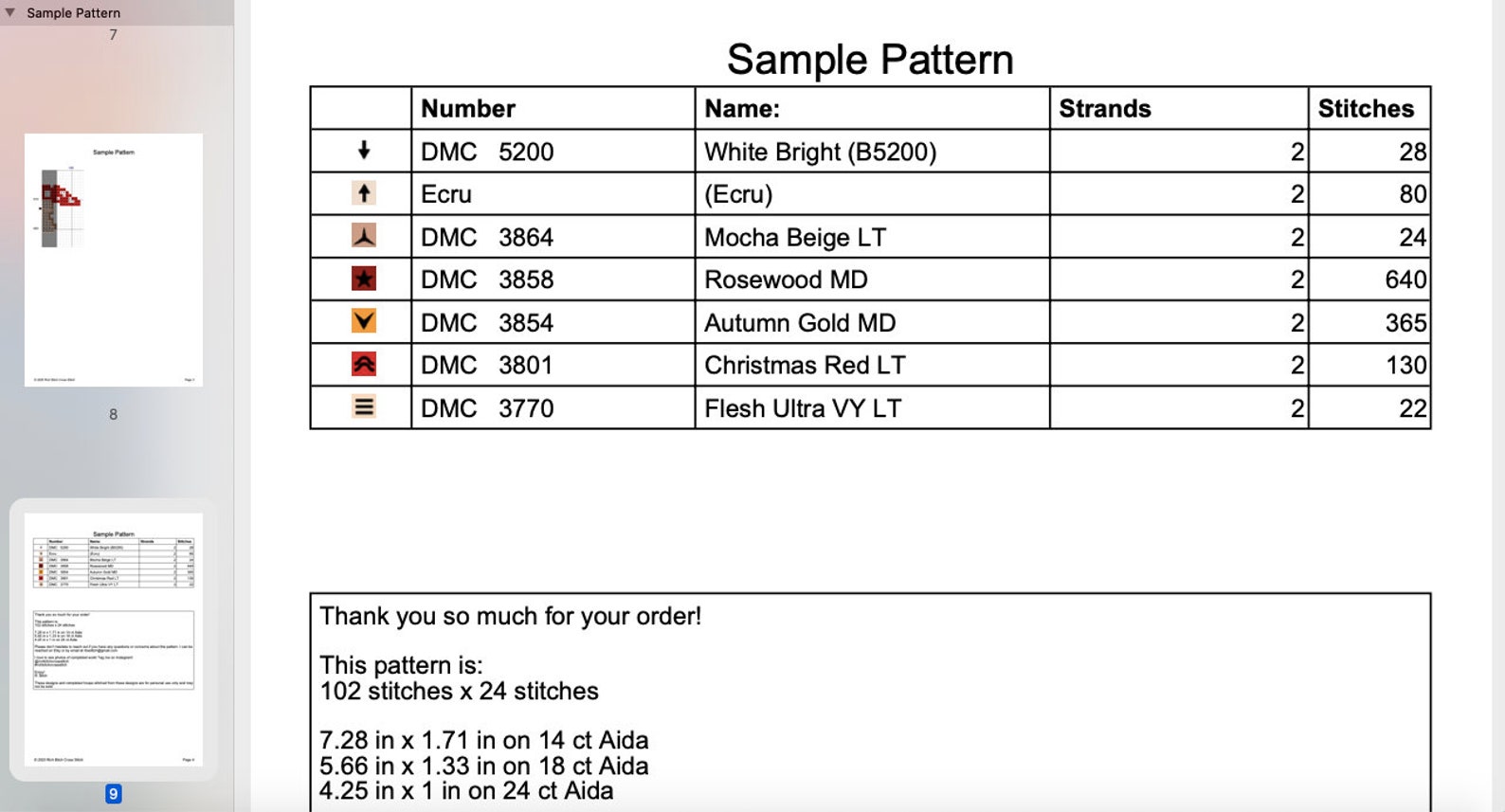 DIY Mama Ooh Mother's Day Cross Stitch PATTERN. Counted Cross Stitch ...