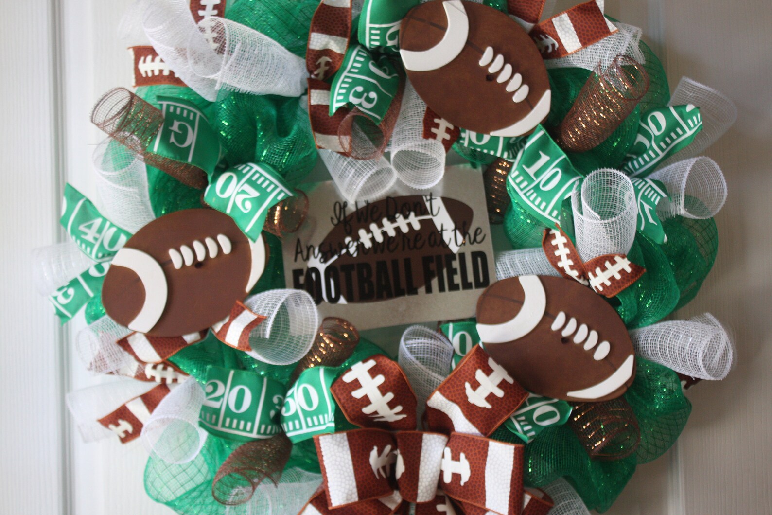Football Wreath - Etsy
