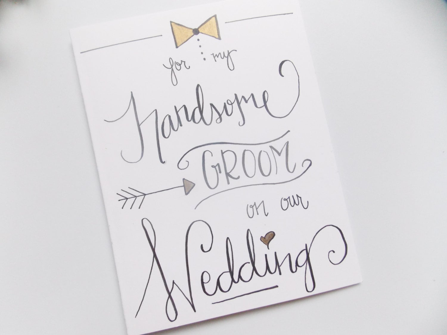 Card for Groom to My Groom on Our Wedding groom Card Gift - Etsy