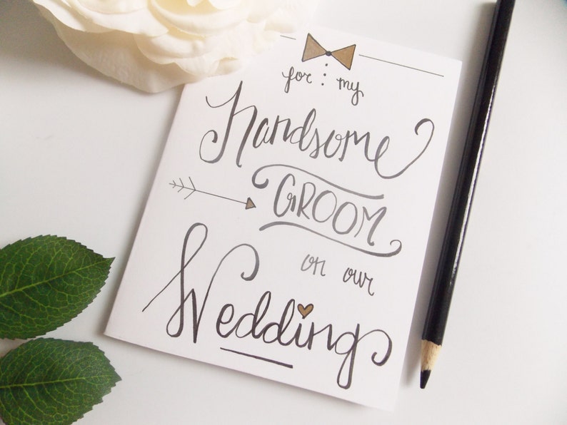 Card for Groom to My Groom on Our Wedding groom Card Gift - Etsy