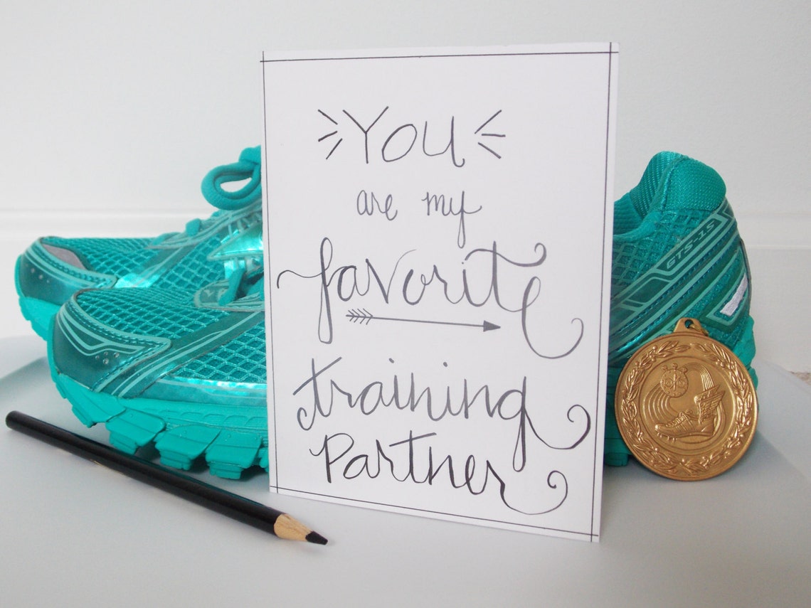 Card for Runner runner Gift Training Partner Card Good - Etsy
