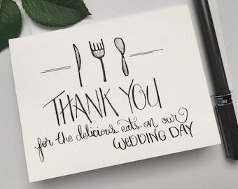 Chef Thank You Card | Etsy