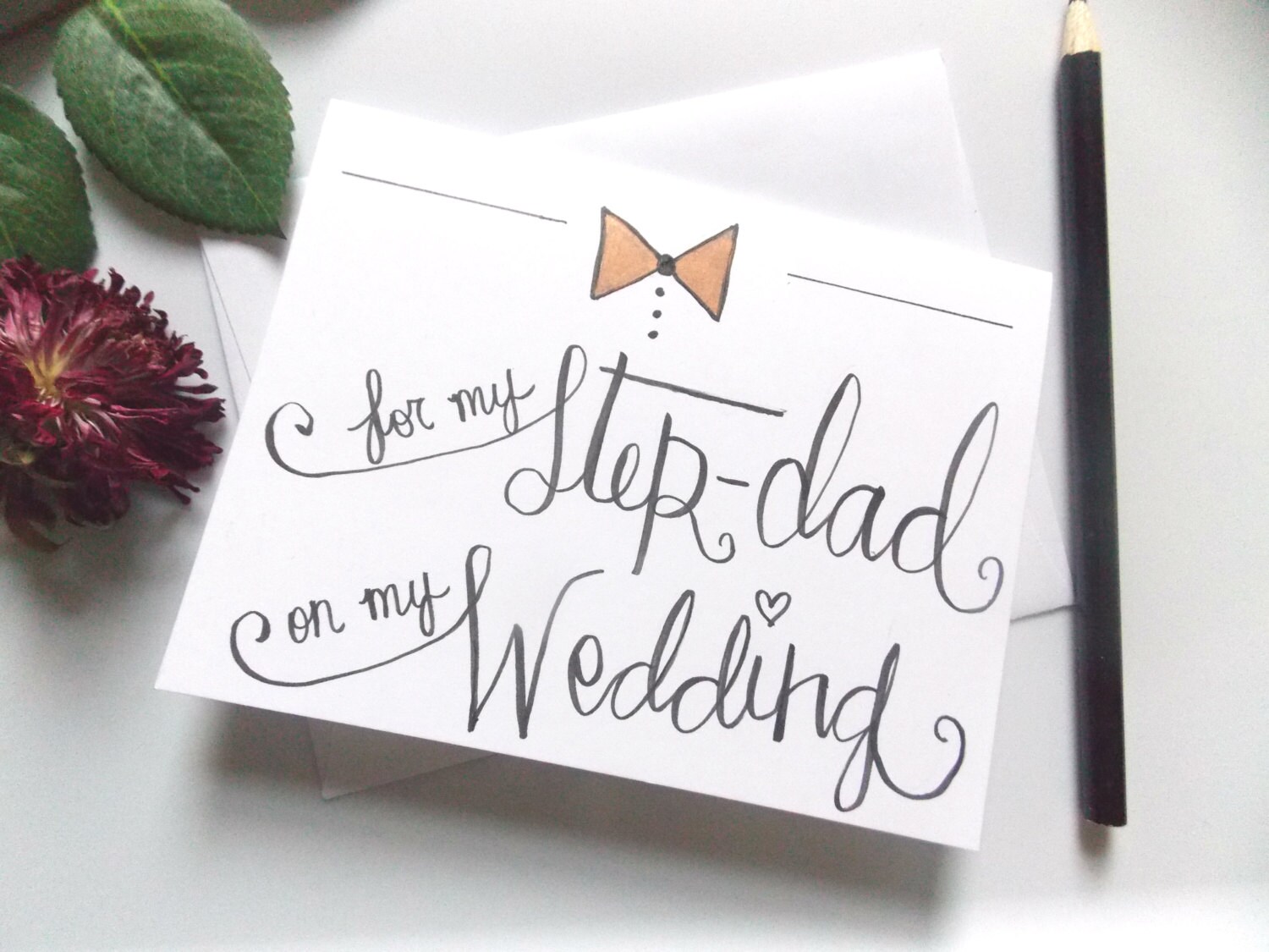 Wedding Card for Step-dad for My Step-dad on My Wedding Card Card for ...