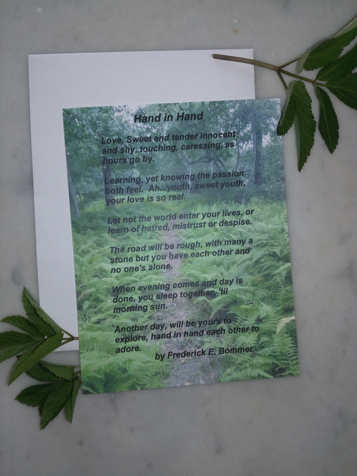 Hand in Hand - Original Poetry - Etsy