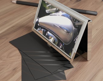 Gold and Silver Motorcycle Business Card Holder - Etsy