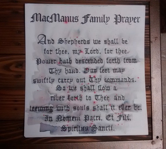 The Boondock Saints Prayer