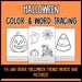 Halloween Color Sheet With Handwriting Practice, Kindergarten, 1st ...