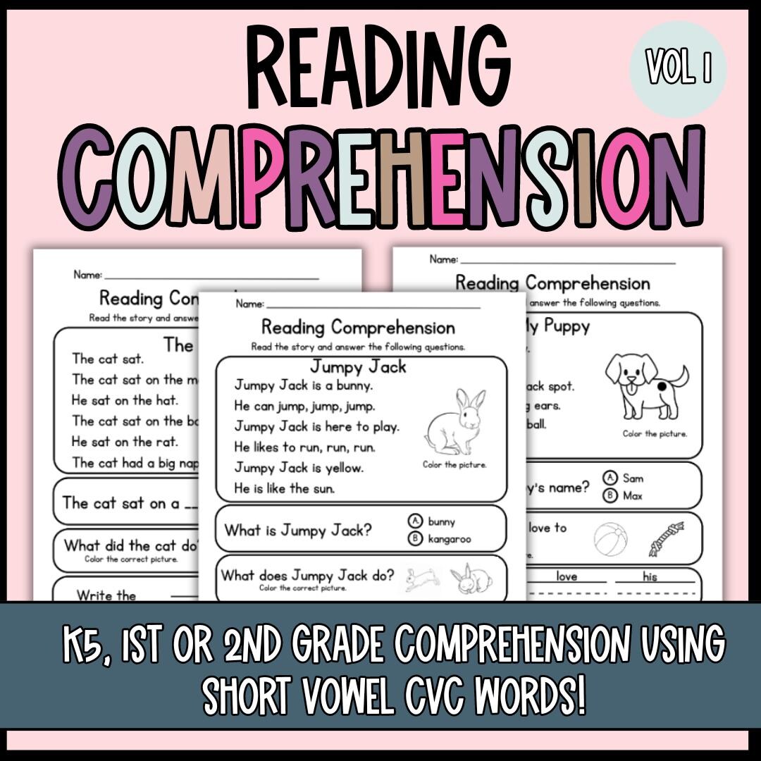 Reading Comprehension Text and Questions for Kindergarten - 1st Grade ...