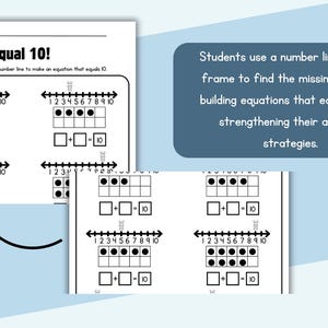 Make 10 Addition Worksheets: 1st-2nd Grade Math (10 Pages) - Etsy
