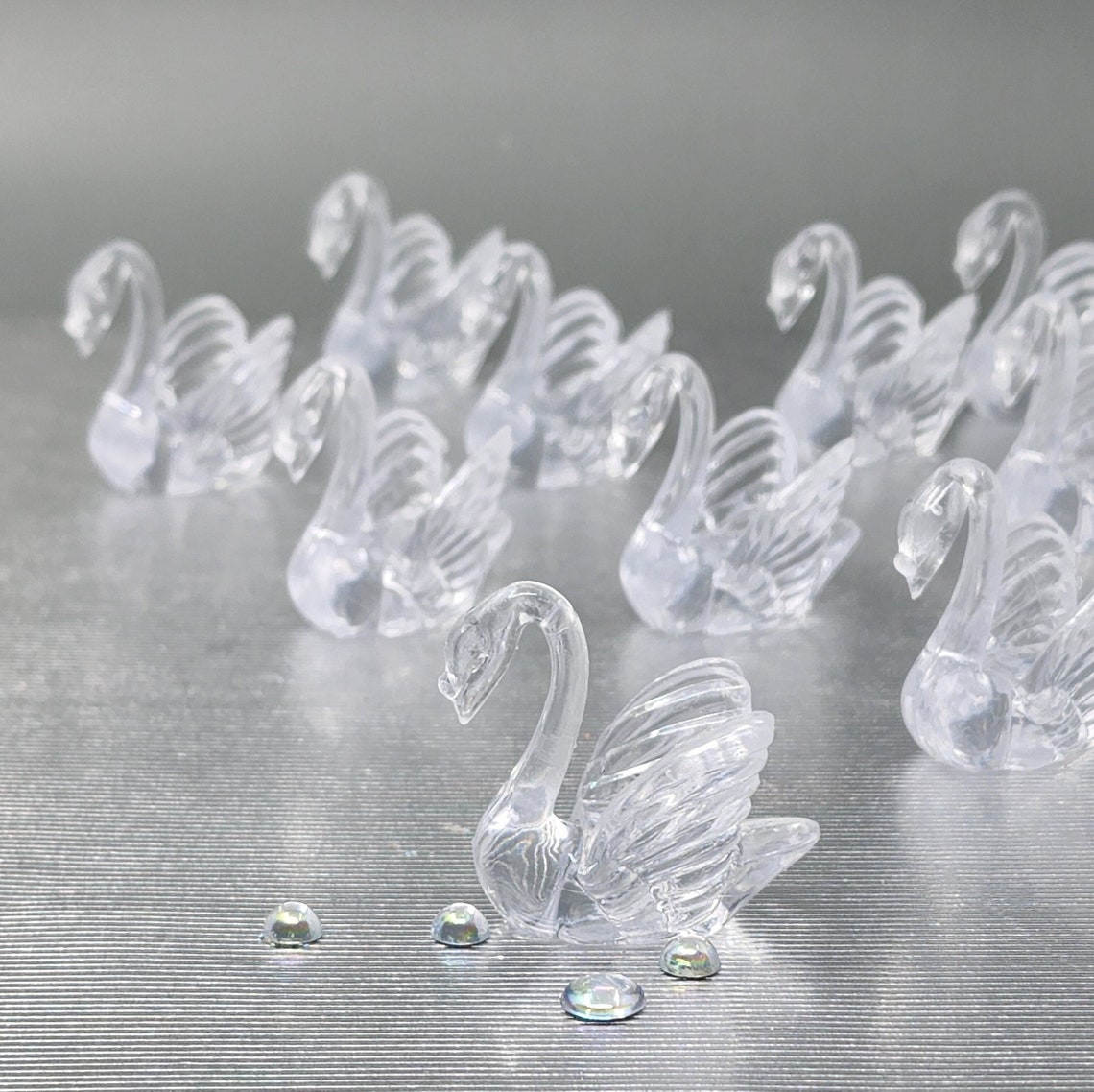 Small Swans Swan Party Theme Embellishments for Packages - Etsy