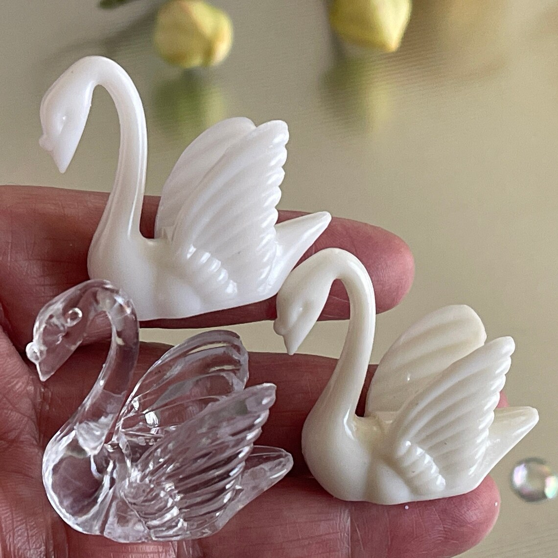 Small Swans Swan Party Theme Embellishments for Packages - Etsy