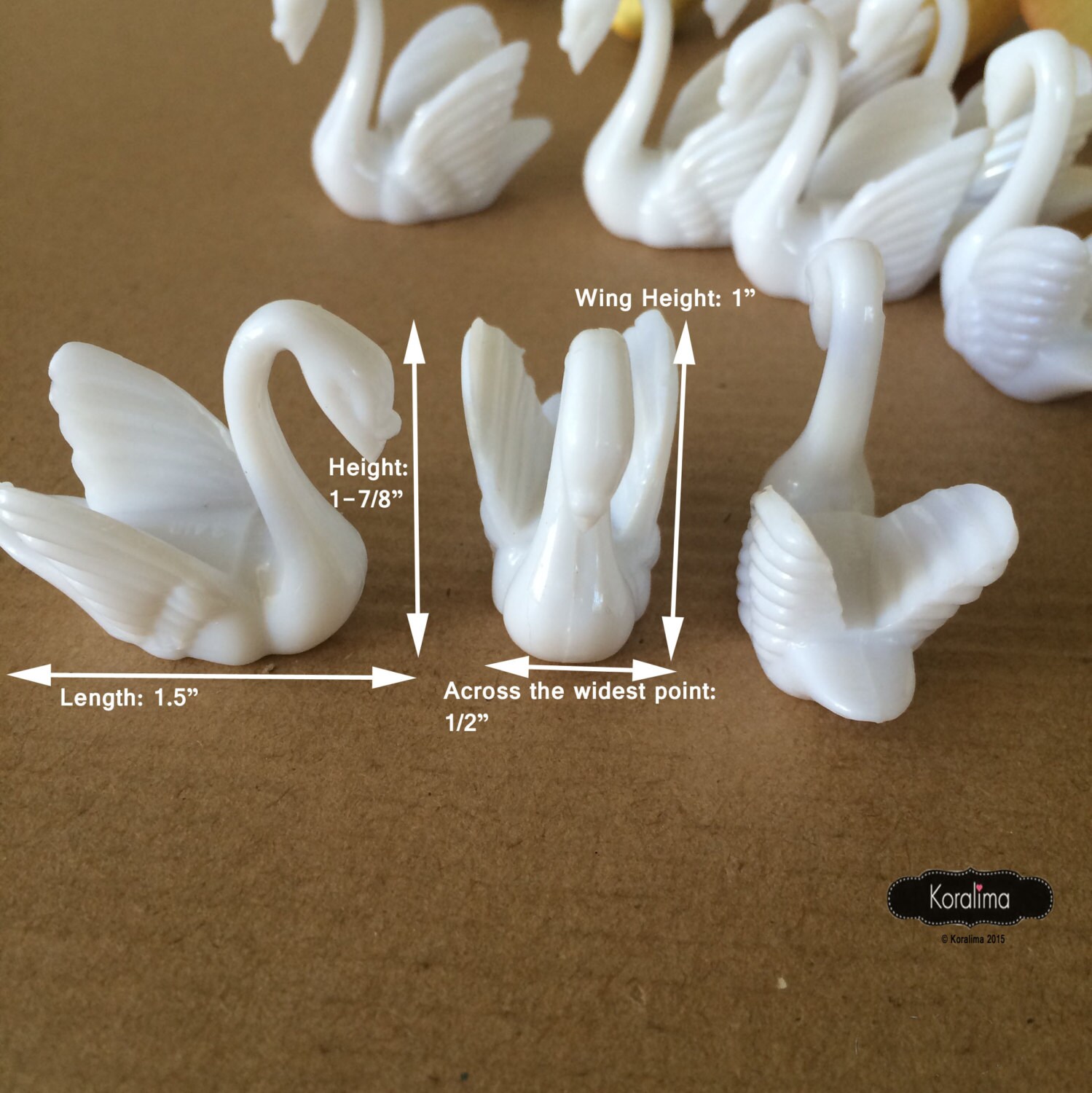 Small Swans Swan Party Theme Embellishments for Packages - Etsy