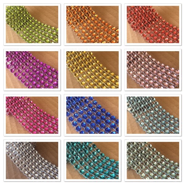 Rhinestone Mesh - Etsy