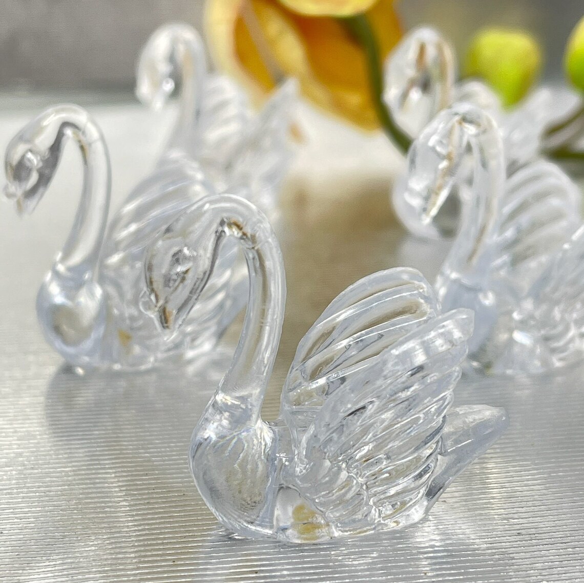 Small Swans Swan Party Theme Embellishments for Packages - Etsy