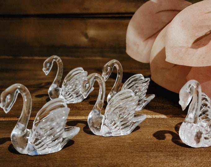 Small Swans, Swan Party Theme Embellishments for Packages, Favors, and ...