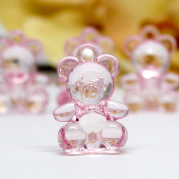 Pink Teddy Bear - Etsy