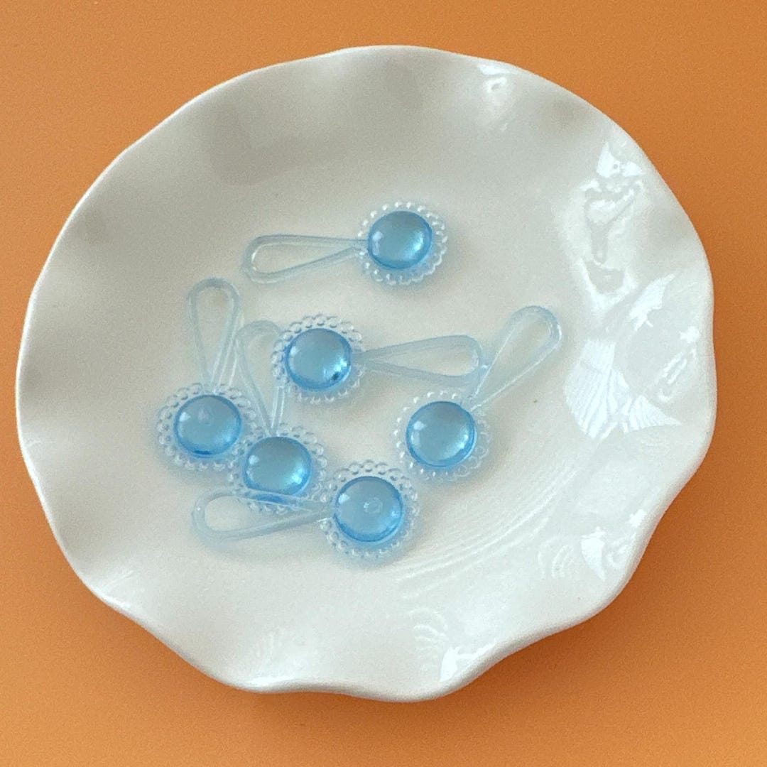 Mini Pacifier Charms: Baby Shower Favors, Gender Reveal - Set of 36 - Etsy