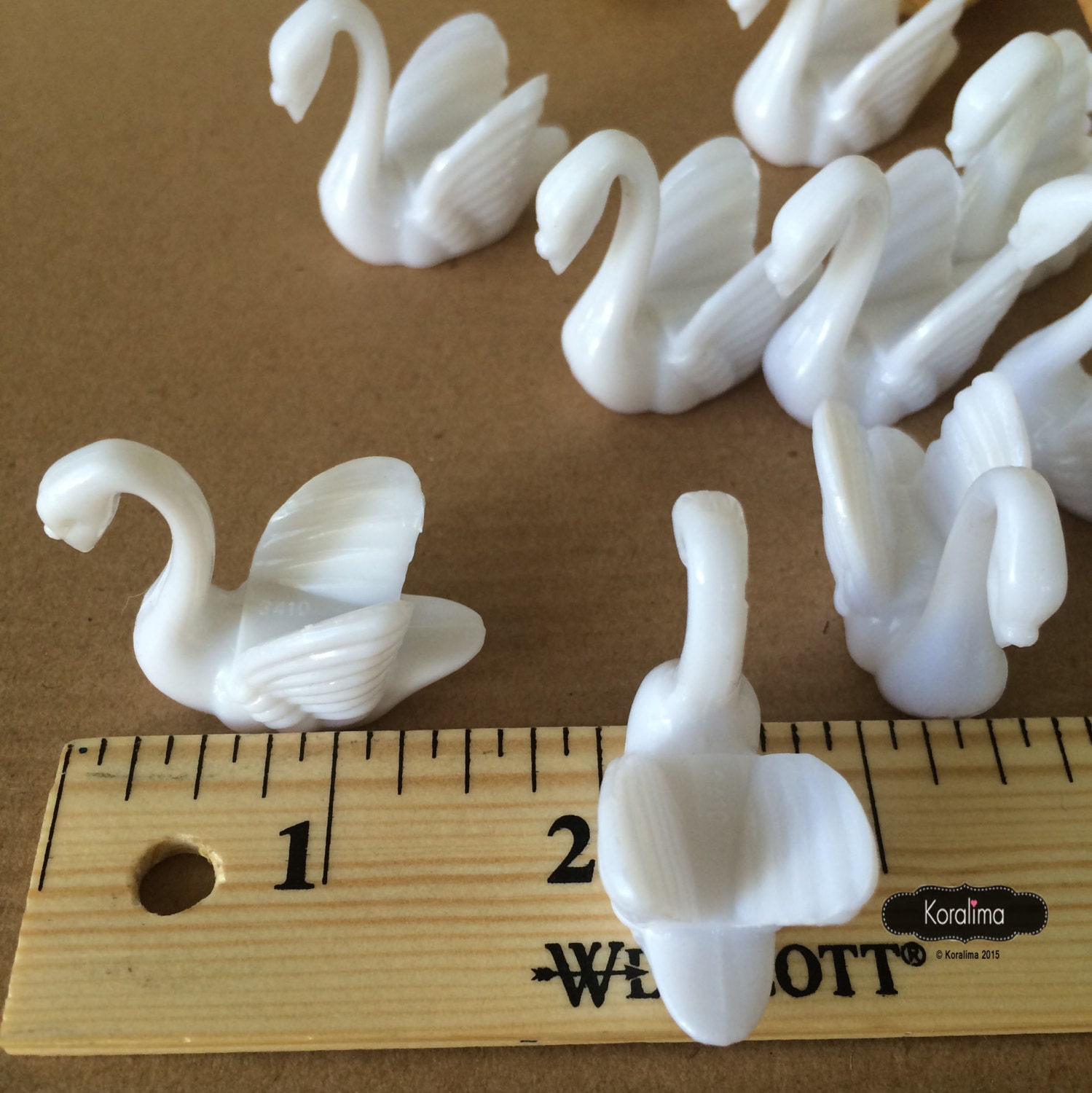 Small Swans Swan Party Theme Embellishments for Packages - Etsy