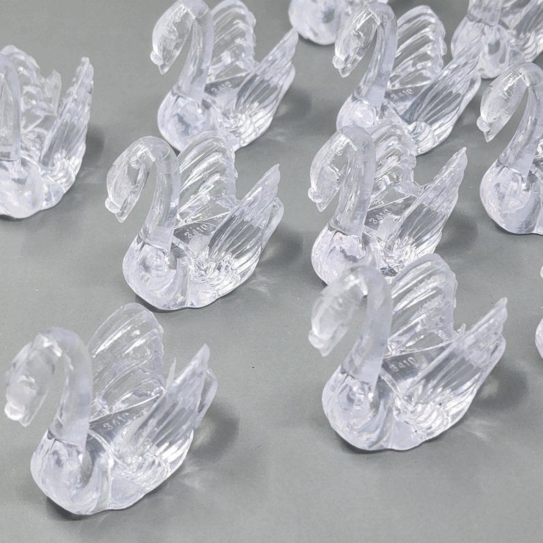 Small Swans Swan Party Theme Embellishments for Packages - Etsy