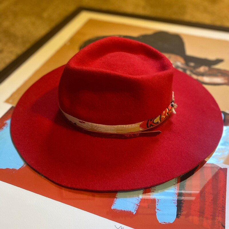 Red Felt Hat - Etsy
