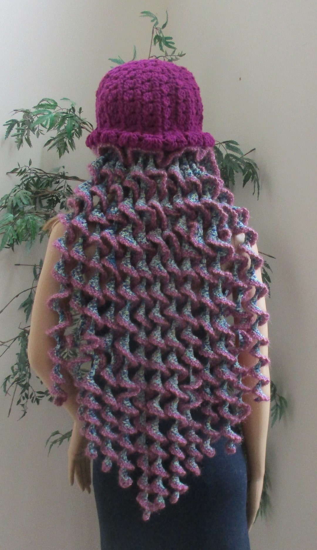 Crochet Jellyfish Hat, Twisted Jellyfish Hat - Etsy