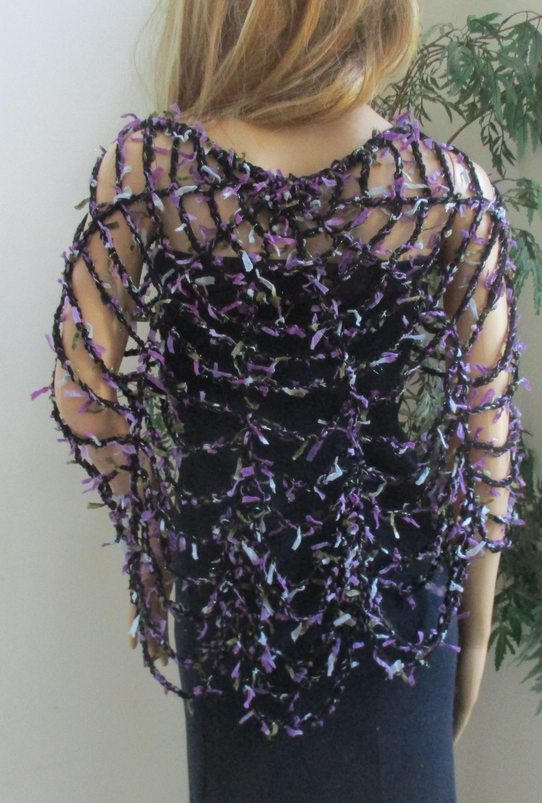 Crochet Spiderweb Shawl, Spiderweb Wrap, Web Shawl, Halloween - Etsy