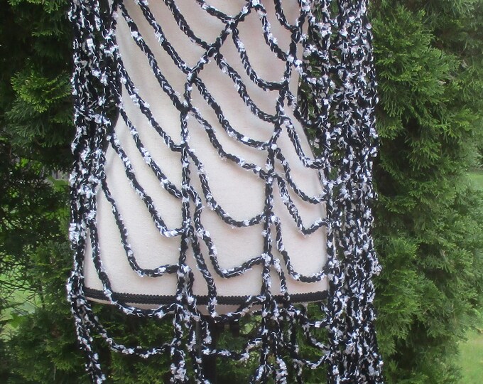 Crochet Spiderweb Poncho Cape Spider Web Shawl Spiderweb - Etsy