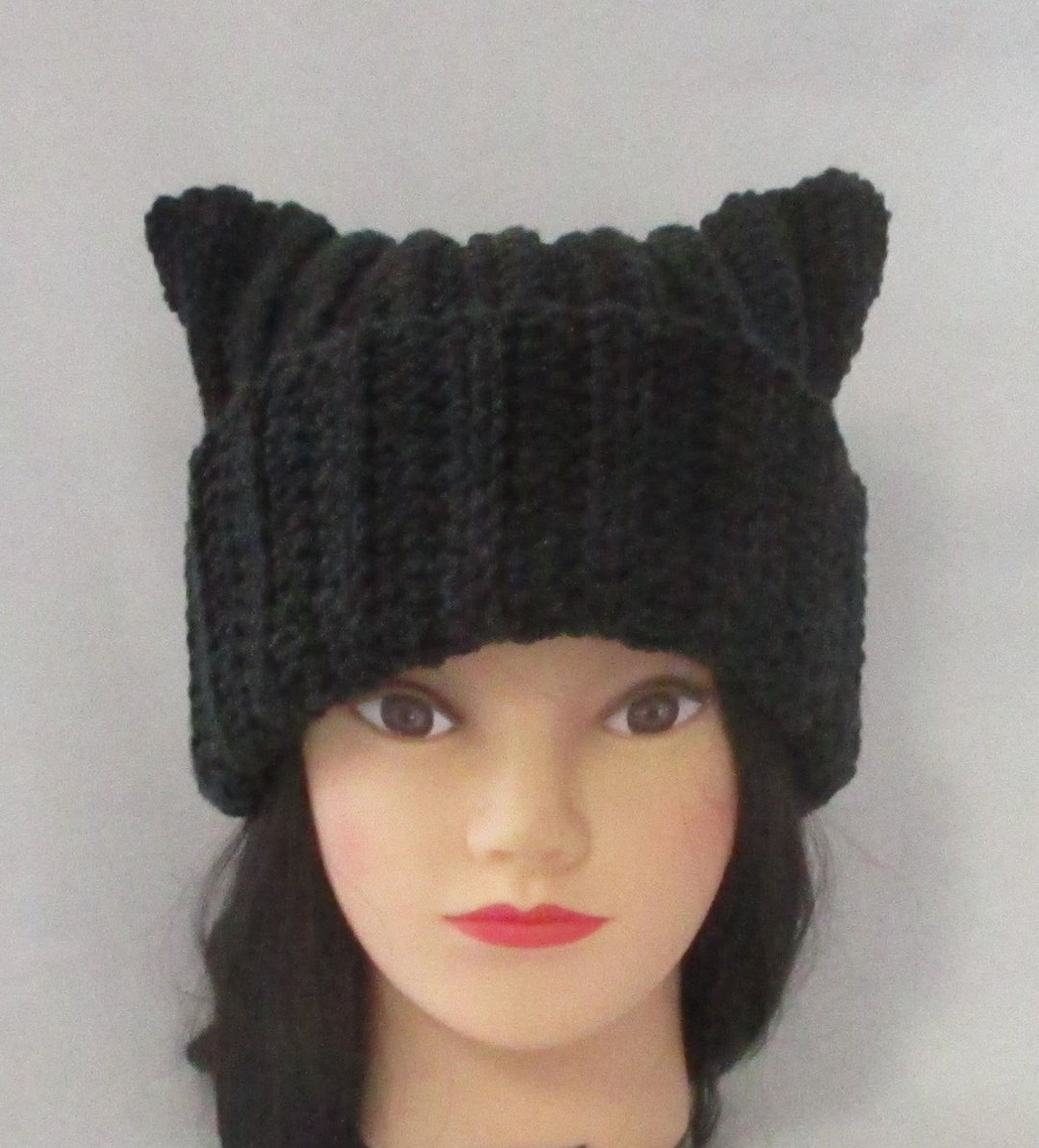 Crochet Cat Ear Hat, Crochet Cat Ears Beanie - Etsy